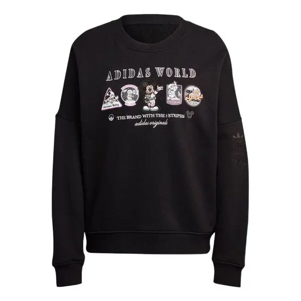 Adidas Loose Disney Sweatshirt - Black