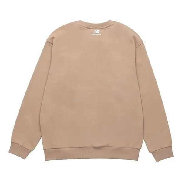 NEW BALANCE Logo Crew Neck Sweater - Beige