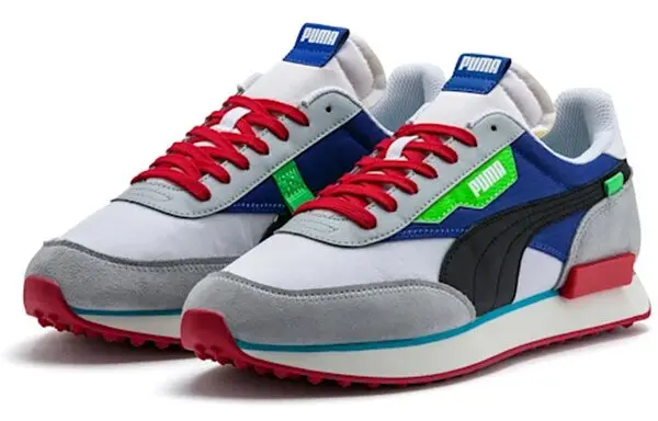 PUMA Future Rider Ride On Dazzling Blue Sneakers - Grey/blue
