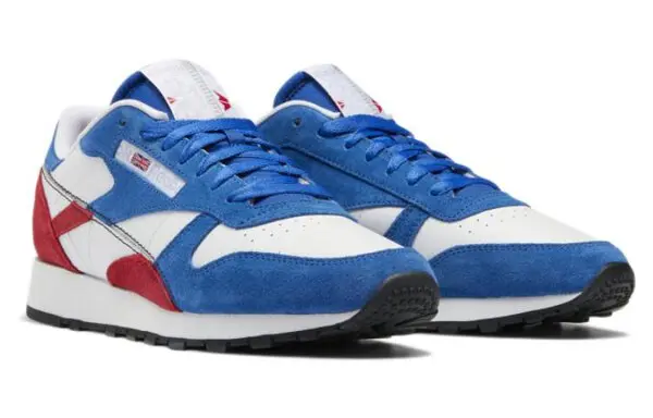 REEBOK Classic Leather Sneakers - Blue/white/red