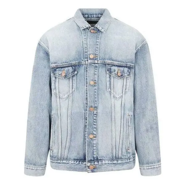 Balenciaga Bb Sprayed Denim Jacket
