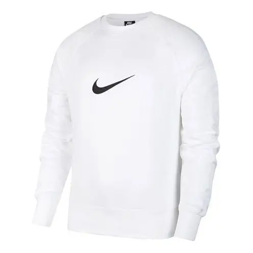 Nike Swoosh Crewneck Long Sleeve - White