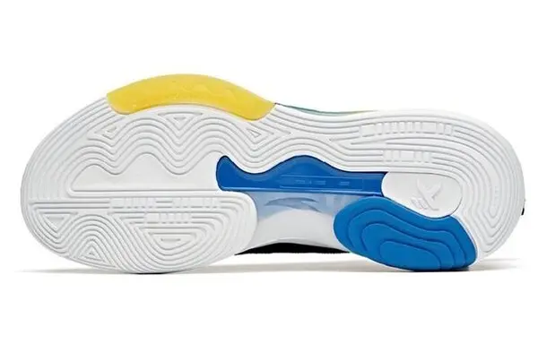 ANTA Kt6 "away" Athletic Sneakers - Black/yellow/blue