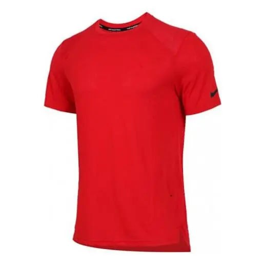 Nike Quick Dry Breathable Sports Short Sleeve - Red