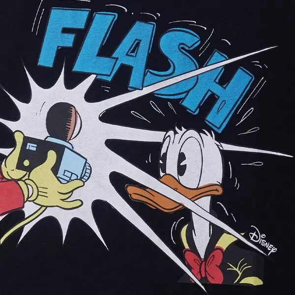Gucci X Disney Donald Duck Print T-shirt /multicolor - Black