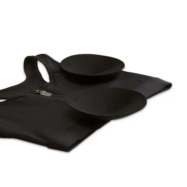 Nike Dri-fit Swoosh Zip-front Sports Bra