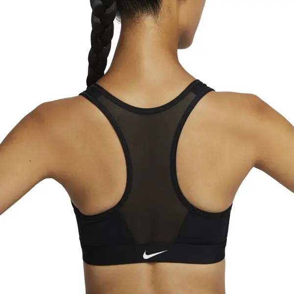 Nike Dri-fit Swoosh Zip-front Sports Bra