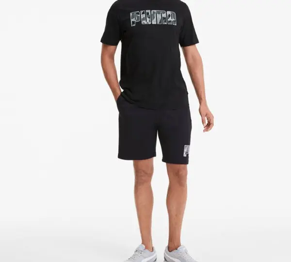 PUMA Rebel Camo Printing Short Sleeve Couple Style