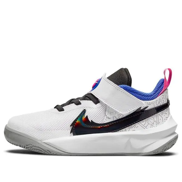 Nike Space Jam X Team Hustle D10 Se 'computer Chip' Sneakers - White/black/blue
