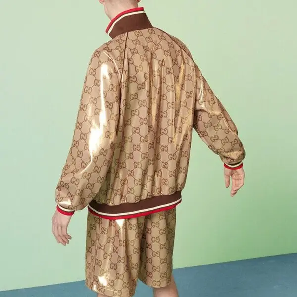 Gucci Gg Technical Jersey Zip Jacket