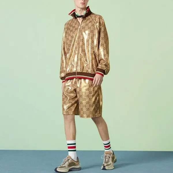 Gucci Gg Technical Jersey Zip Jacket