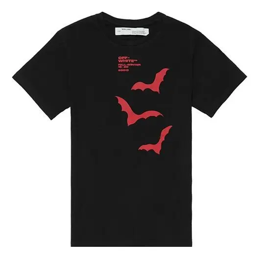 Off-White Printing Short Sleeve Ordinary Version - Black