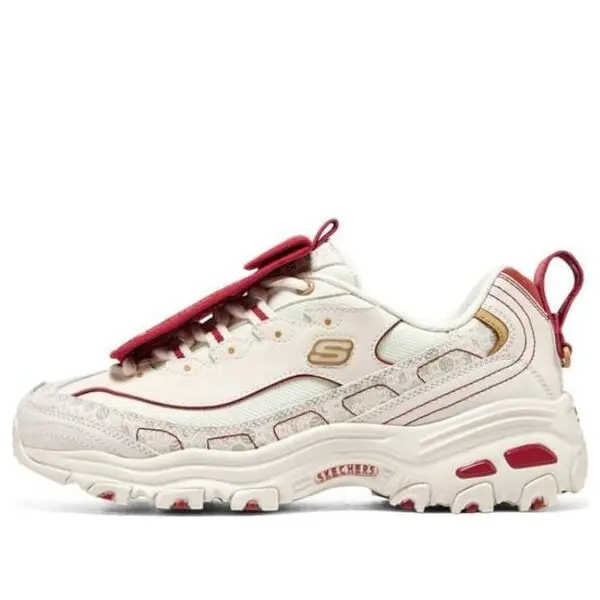 Sketchers Low Top Sneakers - White/red