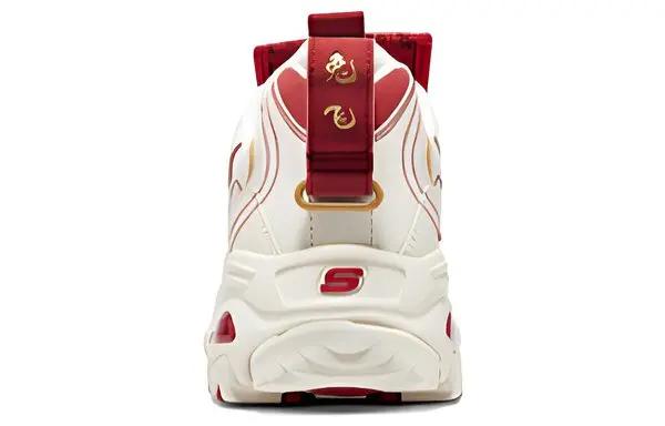 Sketchers Low Top Sneakers - White/red