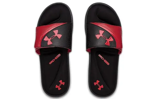 Under Armour Ignite 6 Slides - Black/red