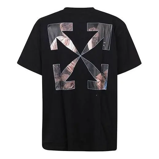 Off-White Caravaggio Angel Print Oversized T-shirt - Black