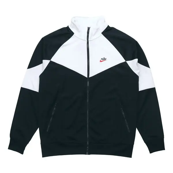 Nike Windrunner Paneled Zip-up Jacket - Black