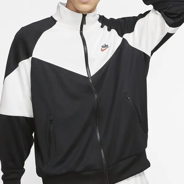 Nike Windrunner Paneled Zip-up Jacket - Black