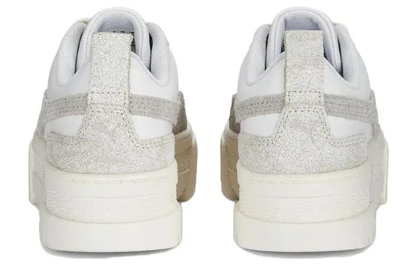 PUMA Mayze "thrifted White Grey" Low Top Sneakers - White/gray