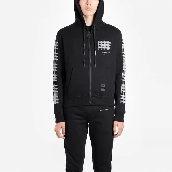 Off-White Industrial Slim Zipped Hoodie
