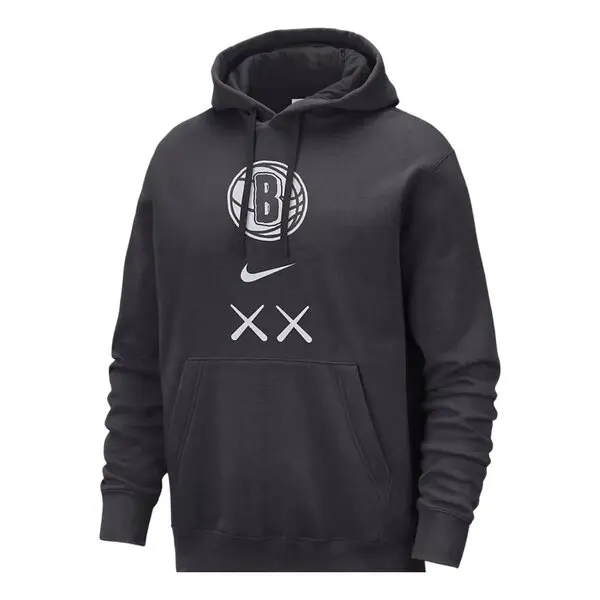 Nike X Kaws X Brooklyn Nets City Edition Hoodie - Black