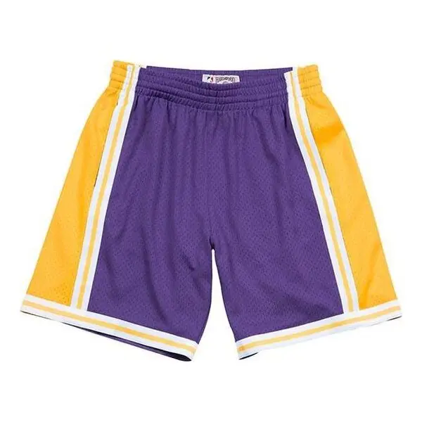 Mitchell & Ness Nba Swingman Los Angeles Lakers Road 1984-85 Shorts - Purple/yellow/white