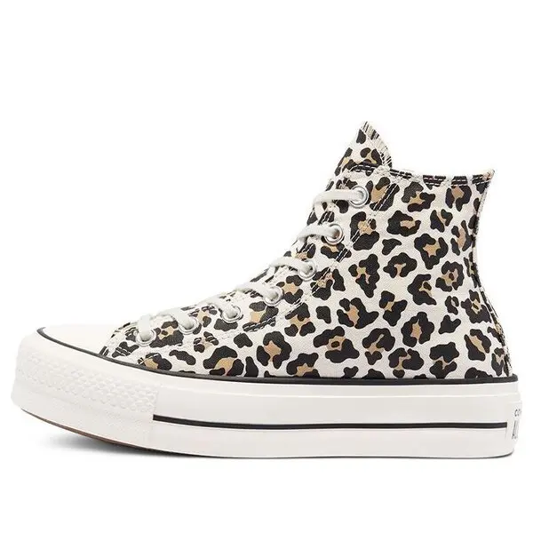 CONVERSE Chuck Taylor All Star Lift High Top Sneakers - Leopardbrown