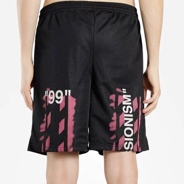 Off-White Diag Stencil Mesh Shorts