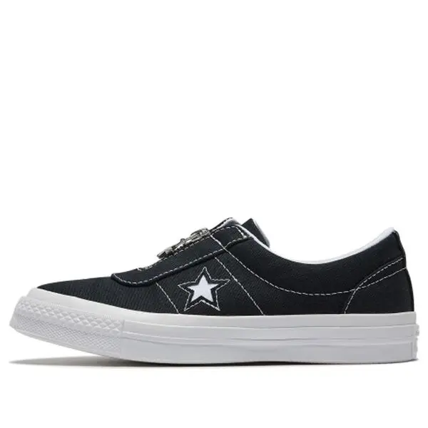 CONVERSE One Star Slip-on Sneakers With Zipper Detail - Black