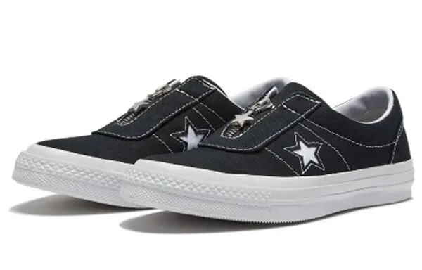 CONVERSE One Star Slip-on Sneakers With Zipper Detail - Black