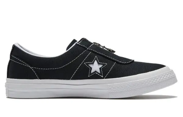 CONVERSE One Star Slip-on Sneakers With Zipper Detail - Black