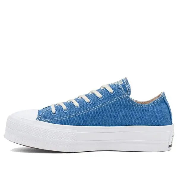 CONVERSE Chuck Taylor All Star Renew Cotton Platform Low Top Sneakers - Blue