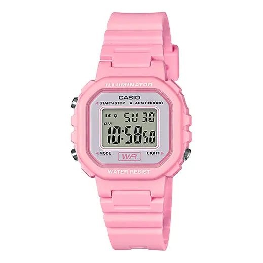 Casio Digital Watch With Resin Strap - Pink