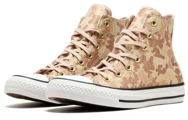 CONVERSE Chuck Taylor All Star High Lurex Camo Sneakers - Brown