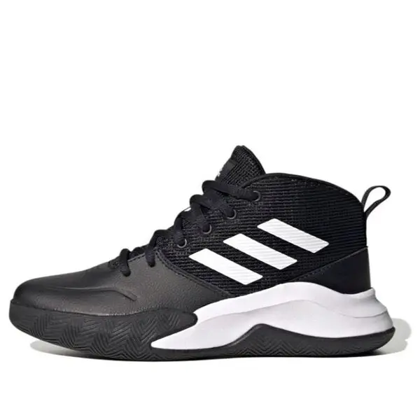 Adidas Ownthegame K Wide J Mid-top Basketball Shoes - Black