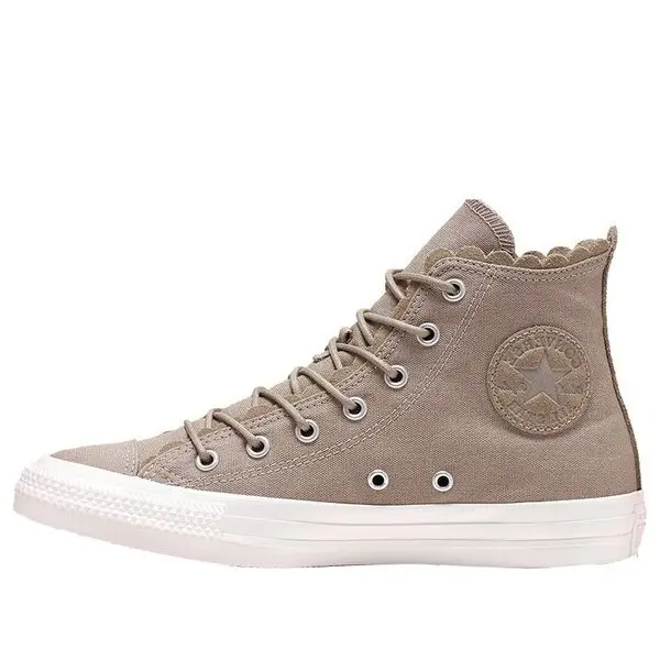 CONVERSE Chuck Taylor All Star High Top Sneakers With Ruffle Detailing - Brown