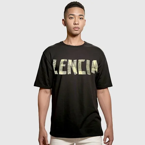 Balenciaga Tape Type T-shirt Medium Fit Faded - Black