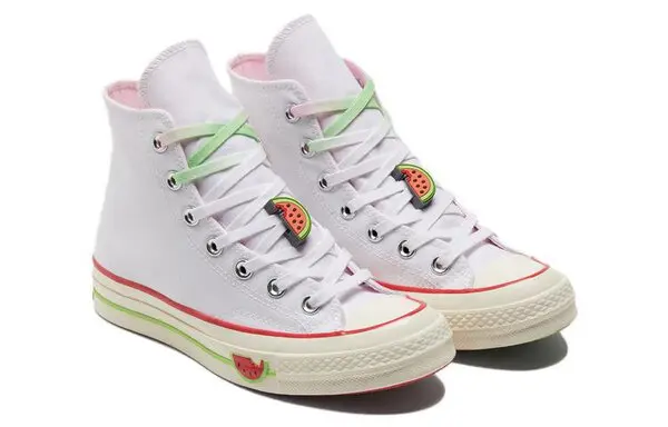 CONVERSE Chuck 70 High Top Sneakers - White/pinkred
