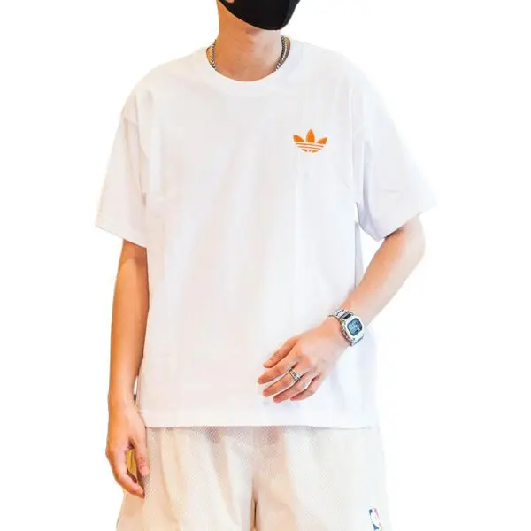 Adidas Originals Cotton Logo Short Sleeve White T-shirt - Default Color
