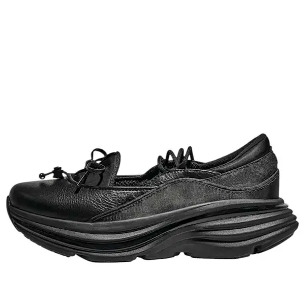 Hoka One One Bondi Mary Jane Sneakers - Black