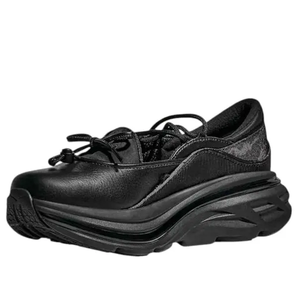 Hoka One One Bondi Mary Jane Sneakers - Black