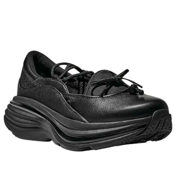 Hoka One One Bondi Mary Jane Sneakers - Black