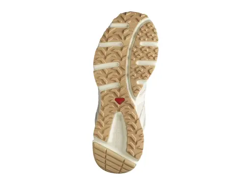 SALOMON X-mission 4 Suede Lace Up Sneakers - Beige/cream