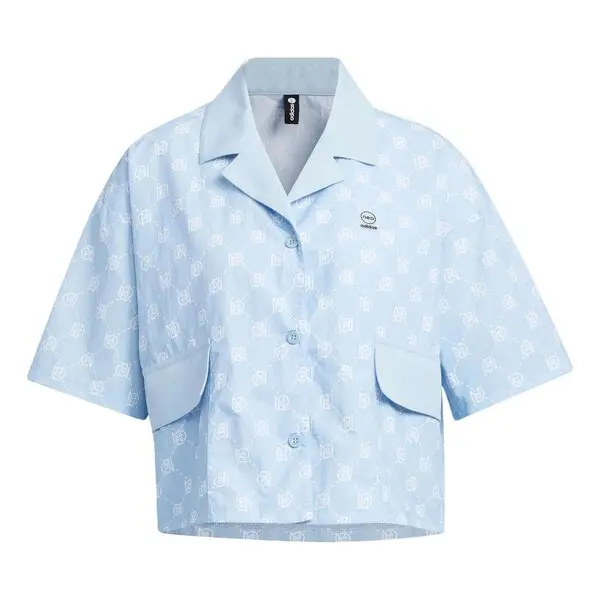 Adidas Neo Lapel Loose Breathable Sports Casual Polo Shirt - Blue