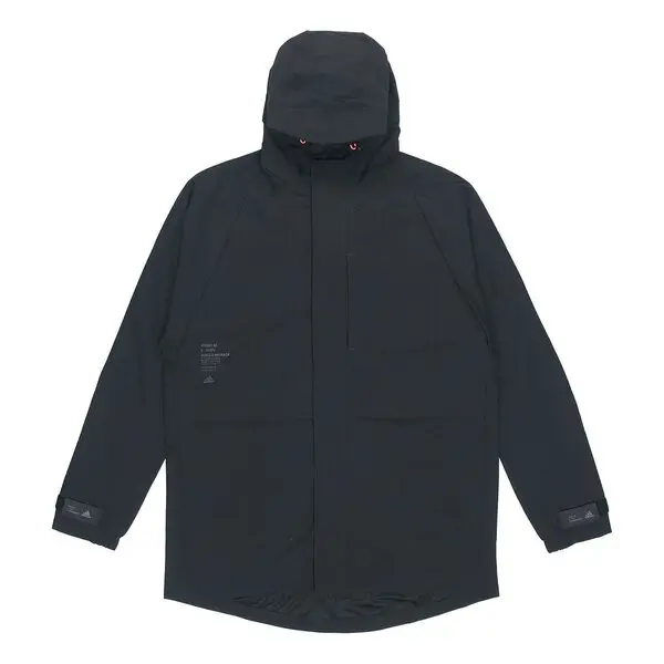 Adidas Th Parkar Casual Sports Hooded Jacket - Black
