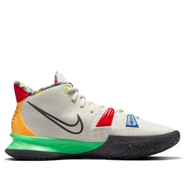 Nike Kyrie 7 "visions" Athletic Sneakers - White/green/blue