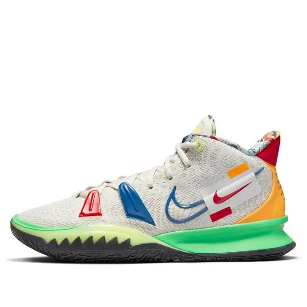 Nike Kyrie 7 "visions" Athletic Sneakers - White/green/blue