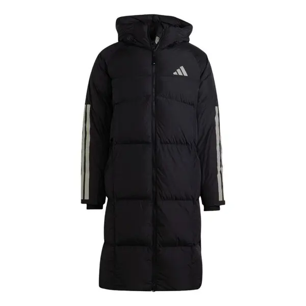 Adidas Long Down Jacket - Black