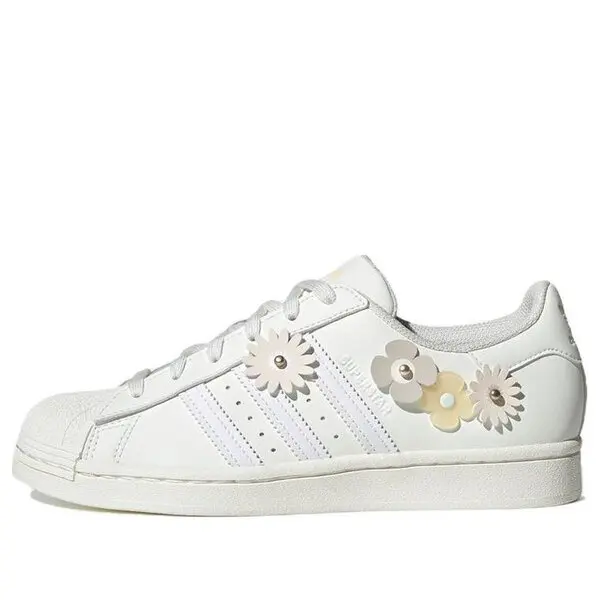 Adidas Superstar Floral Low Top Sneakers - White