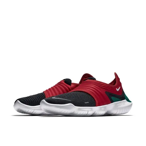 Nike Free Rn Flyknit 3.0 Athletic Sneakers - Black/red